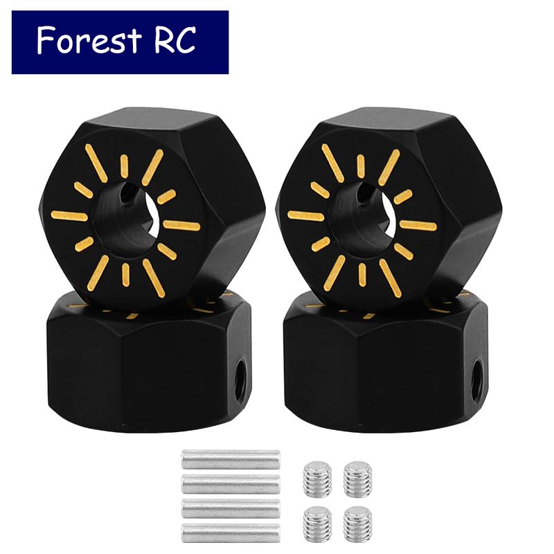 Brass 12mm Hex Wheel Hub Extended Adapter for Axial SCX10 I - TikTok ...