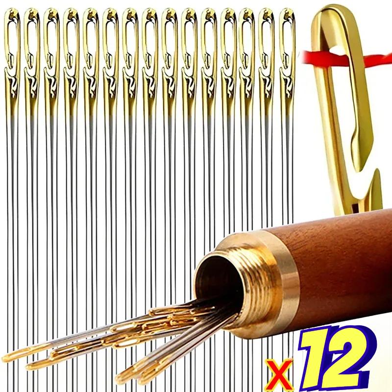 12PCS Big Side Hole Blind Sewing Needles Stainless Steel Sel - TikTok ...