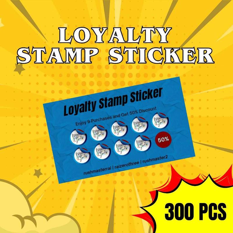 Loyalty Card Sticker Stamp ( loyalty Stickers) - TikTok Shop Philippines