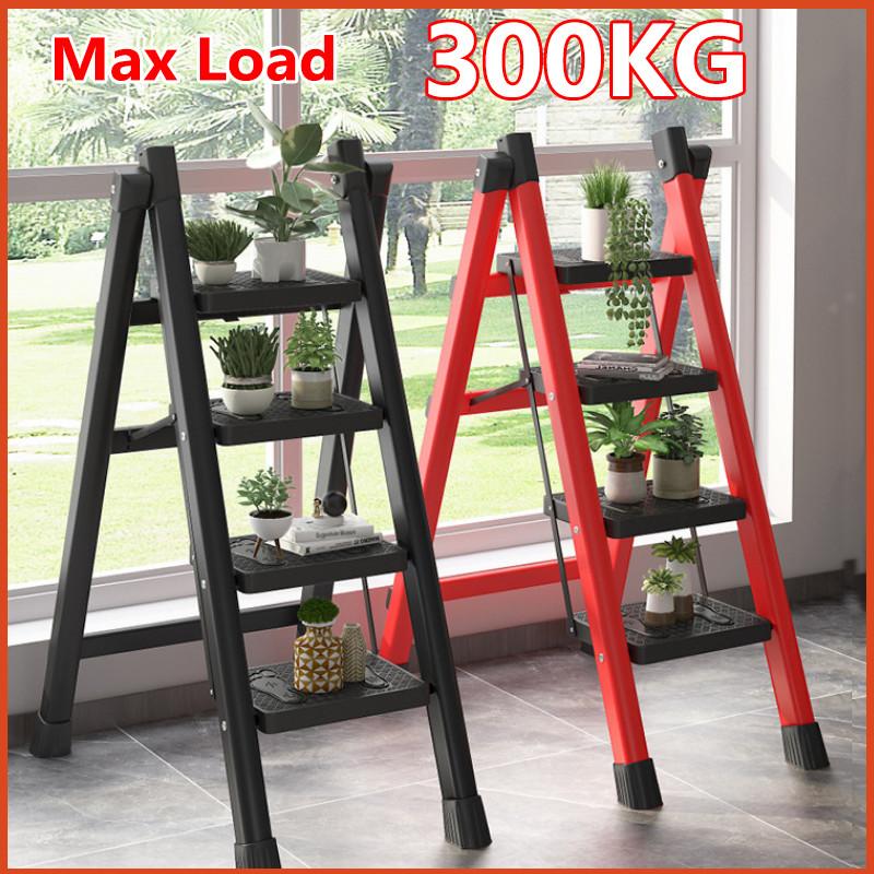 Tangga Lipat Ladder 3/4 Foldable Portable Non-slip Ladder Heavy ...