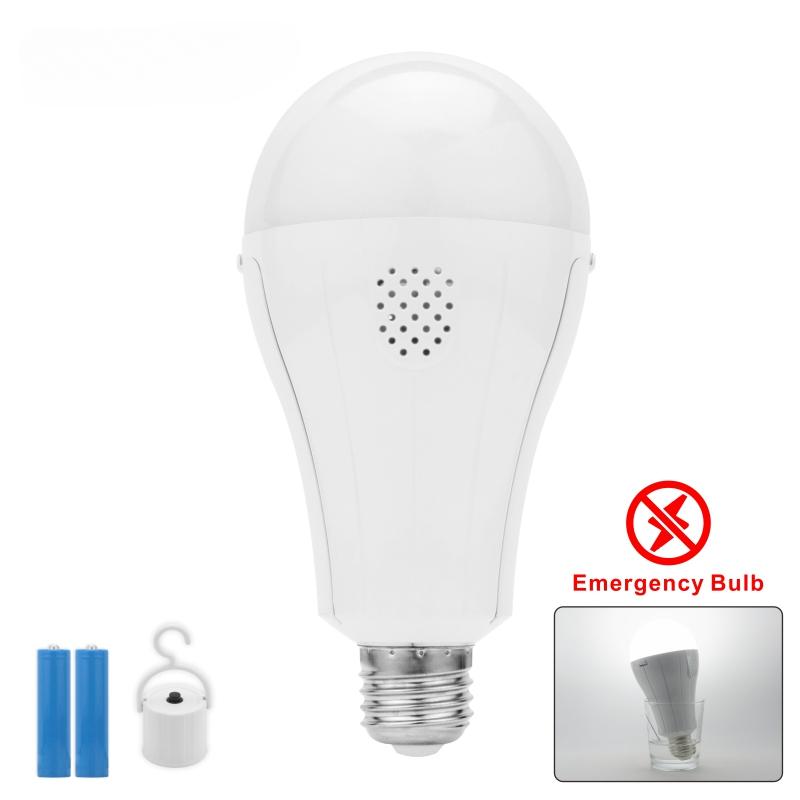 OIMG Portable E27 15W LED Emergency Light Bulb 1600mAh Rechargeable ...