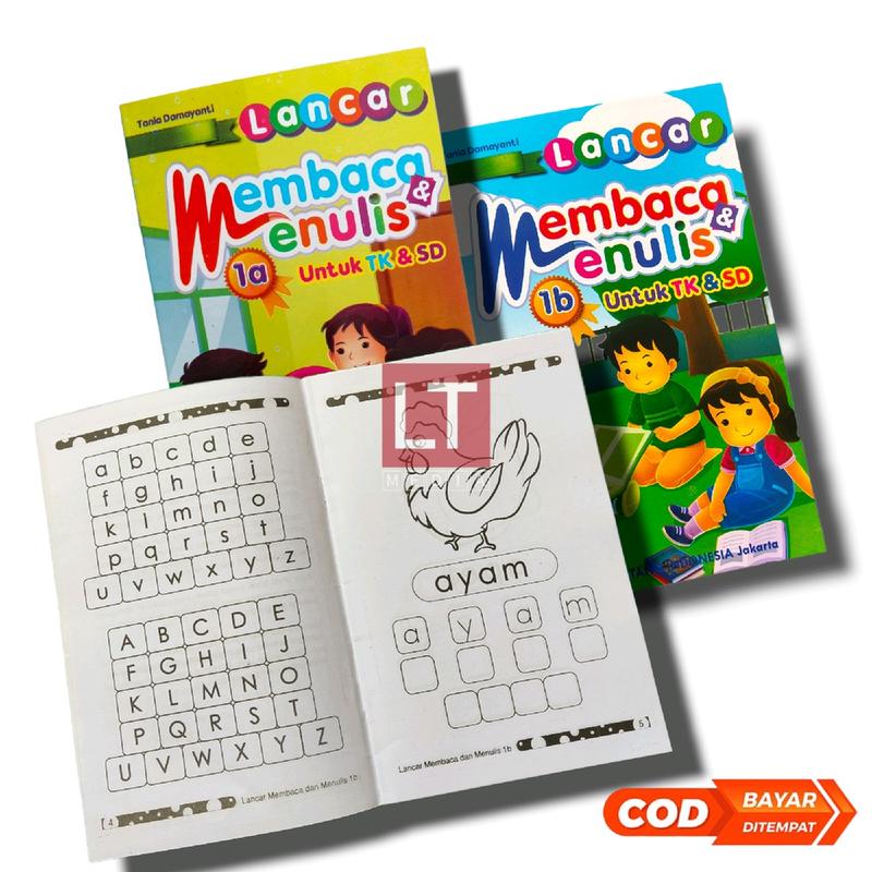 Satu Paket Buku Lancar Membaca dan Menulis 1a Dan 1b Paud Paud - Shop ...