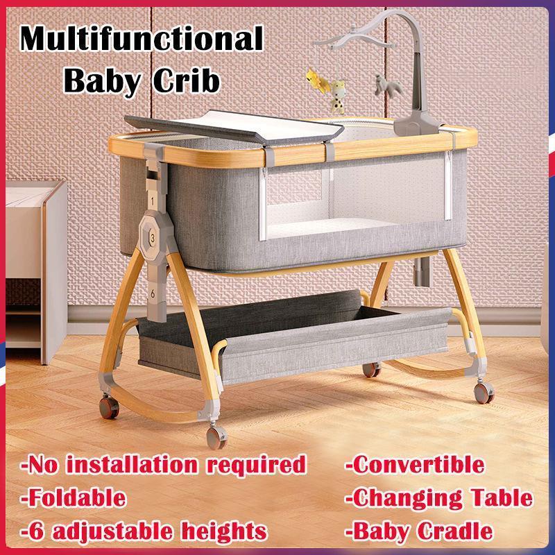 Multifunctional Foldable Baby Crib | Adjustable Baby Bed | Portable ...