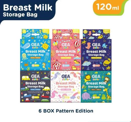 GEA Baby Breastmilk Storage Bags Kantong Asi 120ml - Shop | Tokopedia