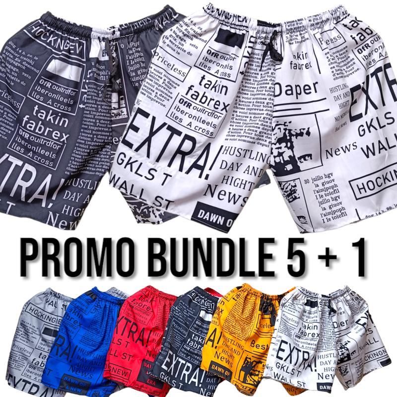 Taslan Shorts Printed Buy 5 Get 1 Free Negosyo Bundle Smooth - TikTok ...