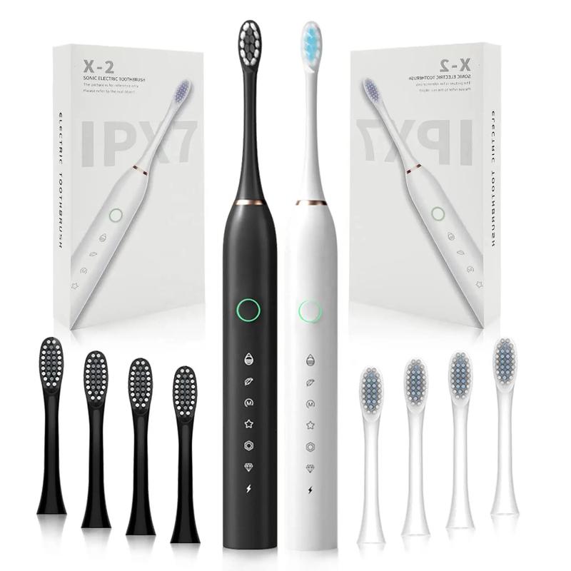 Soft Bristles Electric Sonic Toothbrush Rechargeable IPX7 Toothbrush ...