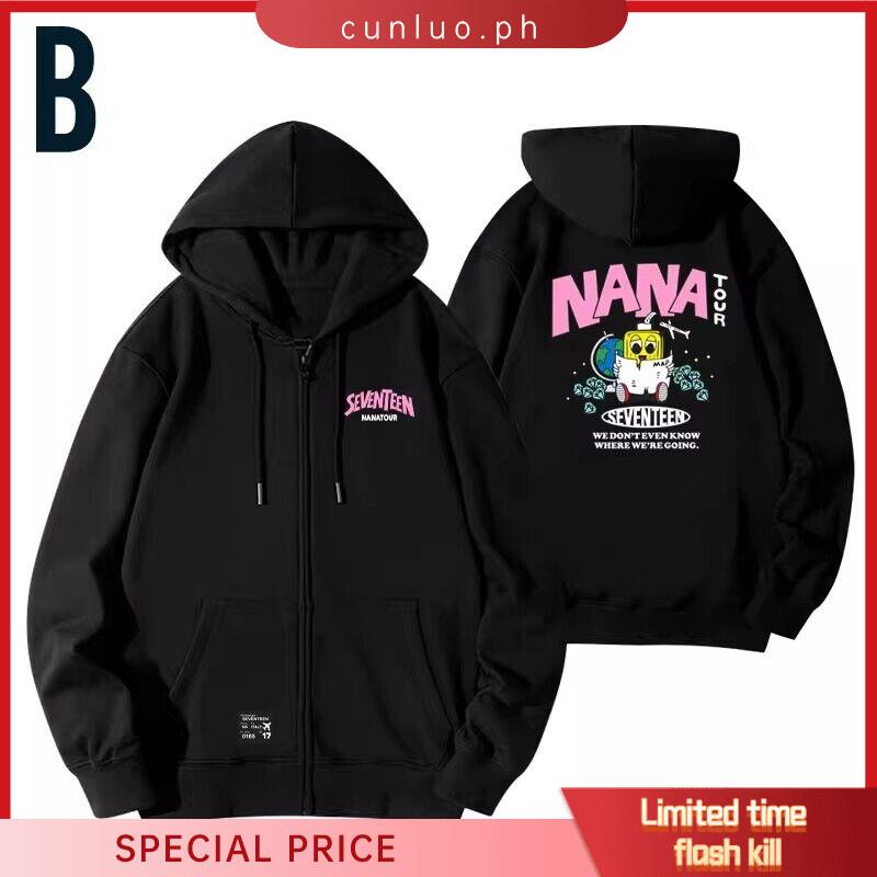 KPOP SEVENTEEN SVT NANA TOUR Merch Cotton Zip-up Hoodie Mens - TikTok ...
