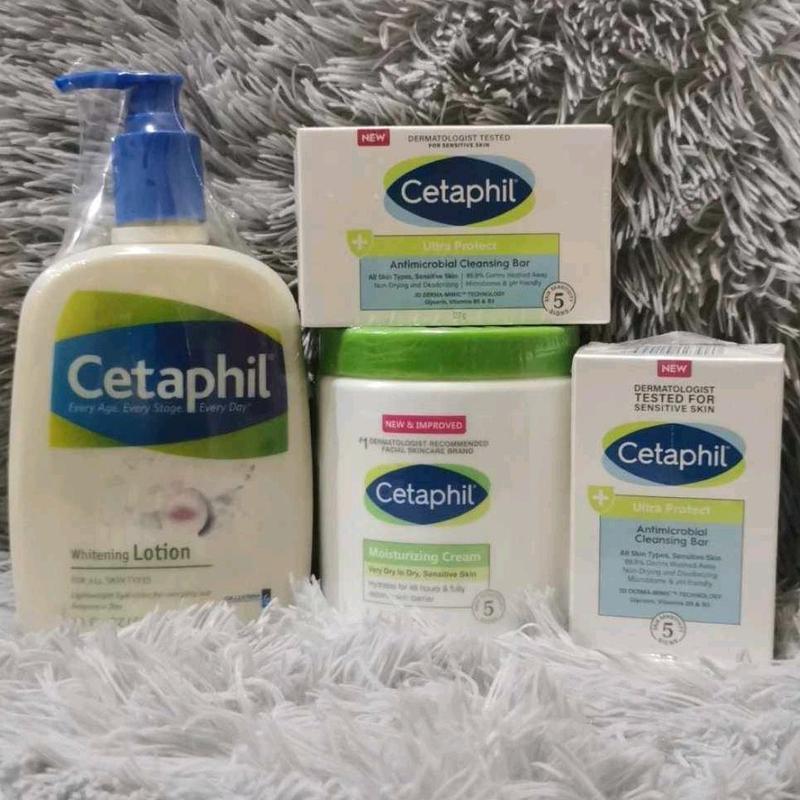 Set of 4 Cetaphil Whitening Lotion set with Cetaphil Moisturizing ...