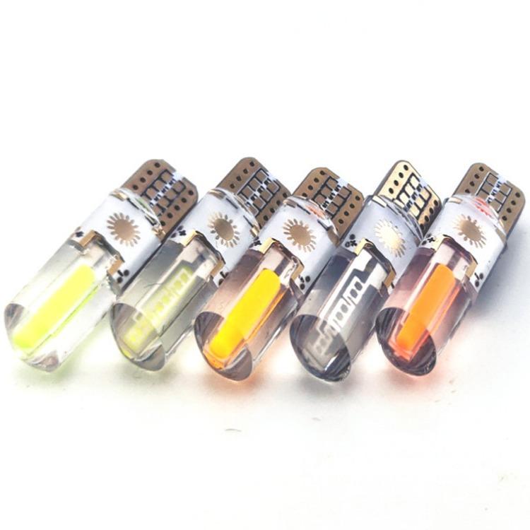 New T10 car LED running light new car bulb Sapphire silicone cob width ...