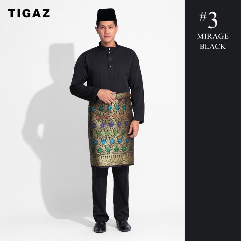 TIGAZ [BLACK & GREY] BAJU MELAYU DEWASA MODERN MEN SLIM-FIT - TikTok ...
