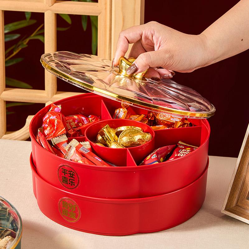 Chinese New Year Snack Tray New Year Festive Dried Fruit Tra - TikTok ...