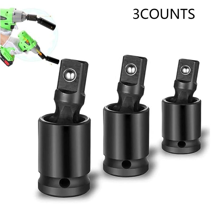 Impact Swivel Socket Set, 3 Counts Universal Socket Wrench Tool ...