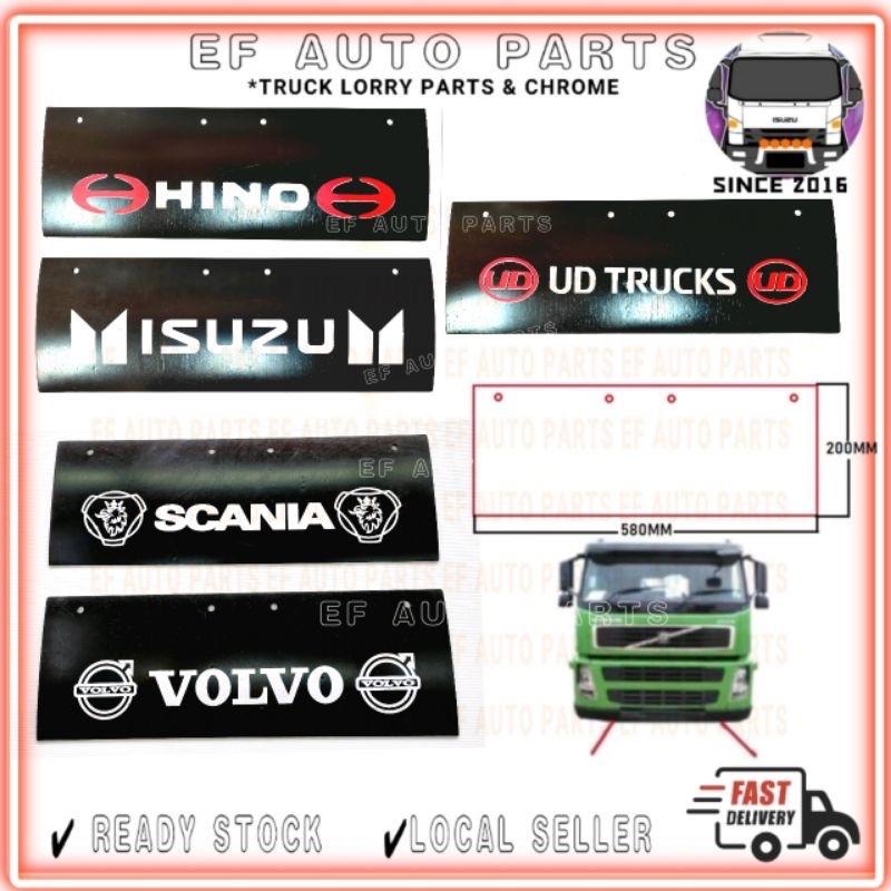 UNIVERSAL SCANIA VOLVO HINO UD ISUZU PVC MUDFLAP 58CM X 20CM - TikTok ...
