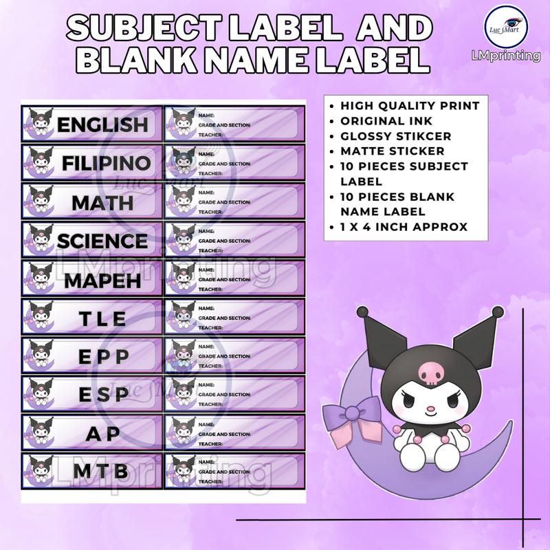 LUCSMART printsNcrafts NEW DESIGN KUROMI Inspired Sticker an - TikTok ...
