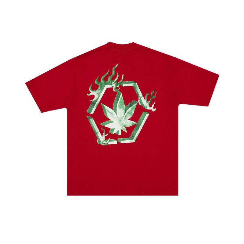 STONED & CO GOLDEN JADE：GENETIC HEXAGON JADE TEE (RED) - TikTok Shop ...