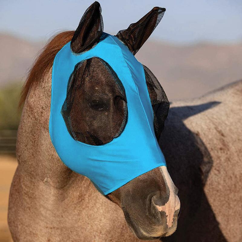 [FRD]1pc Anti-Fly Mesh Equine Mask Horse Mask Stretch Bug Ey - TikTok ...