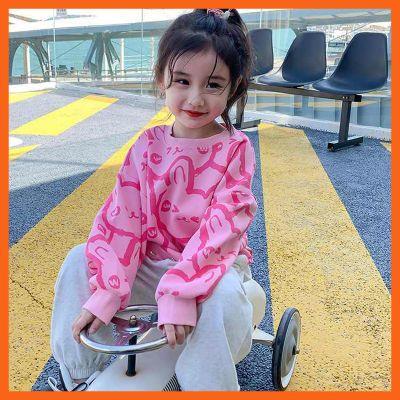 Baju lengan panjang untuk wanita, longgar, kasual, merah jambu ...