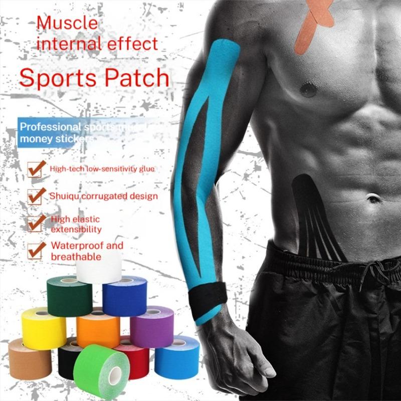 Muscle Tape Sports Tape Elastic Bandage Knee Brace Sprain Repair ...