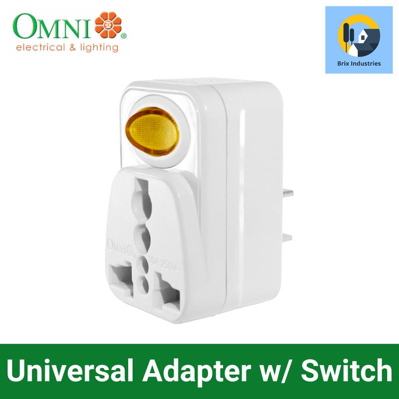Omni Universal Adapter with Switch 10A 250V~ #WUS-102 - TikTok Shop ...