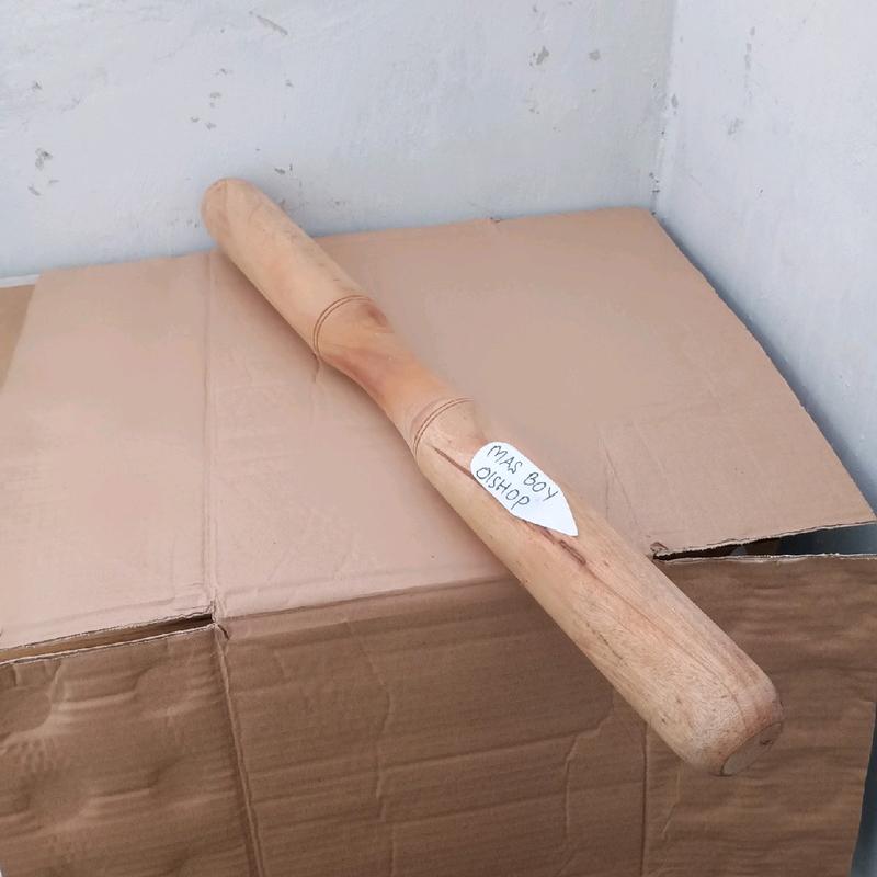 ALu Kayu Tumbukan Kayu Lesung Lumpang Panjang 60 cm - Shop | Tokopedia