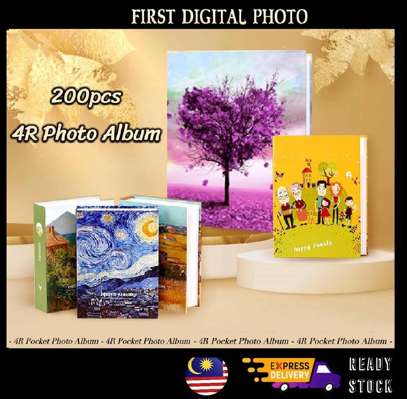 Album Gambar 4R Photo Album 4R 200pcs Pocket 4R Album 200 Keping Ready ...