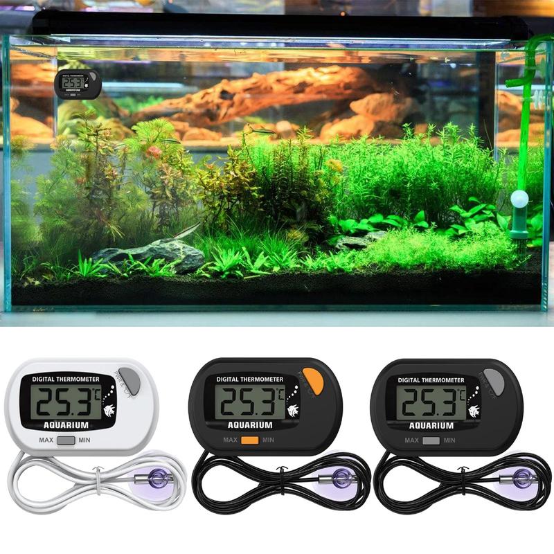 External Digital Aquarium Fish Tank Temperature Monitors Precise ...