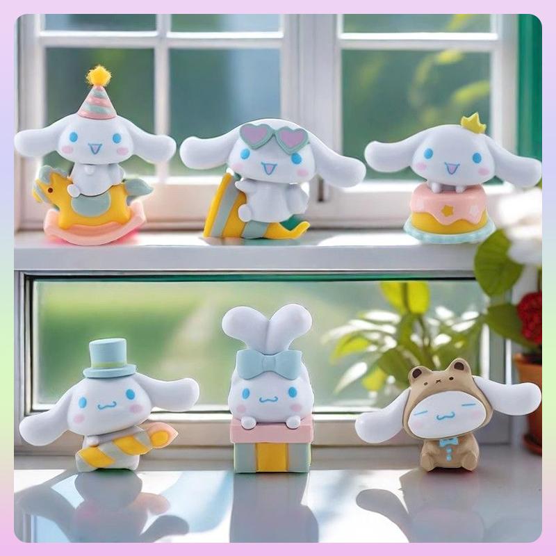 Sanrio Cinnamon dog blind box figure toys Cinnamoroll set desktop ...