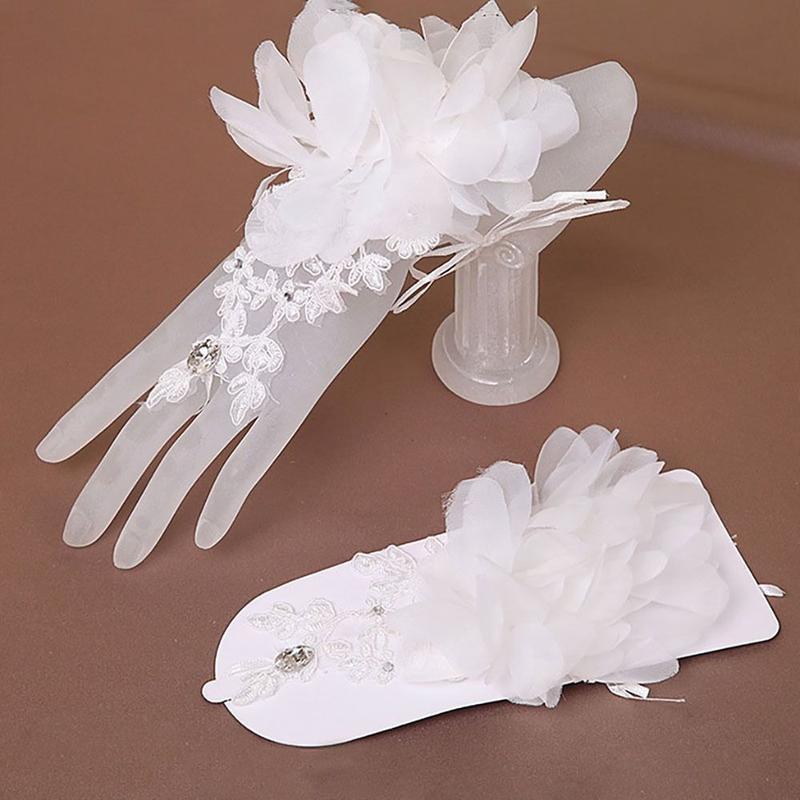 Satin Dance Mittens Clothing Accessories Stage Gloves Weddin - TikTok ...