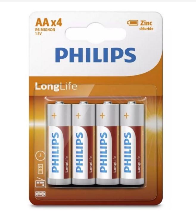 PHILIPS Long Life Battery AA Dry Battery - TikTok Shop Malaysia