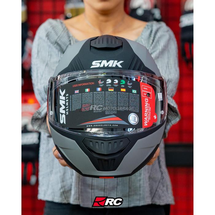 Jual Helm Motor Modular - SMK Gullwing Nardo Grey MA600 Original - S ...
