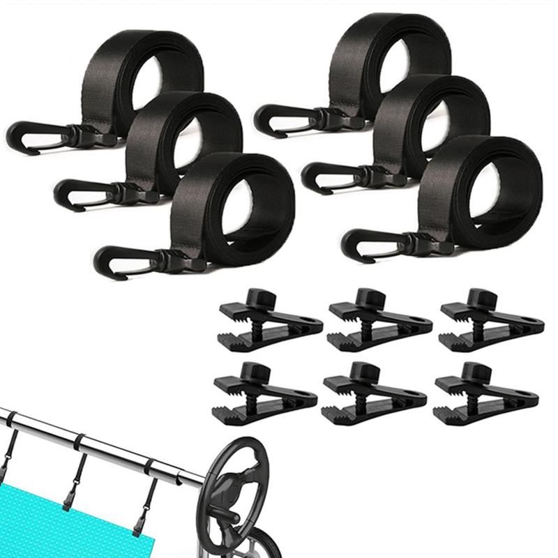 Blueaks- Heavy Duty Nylon Pool Cover Straps 6-piece Pool Cover - TikTok ...