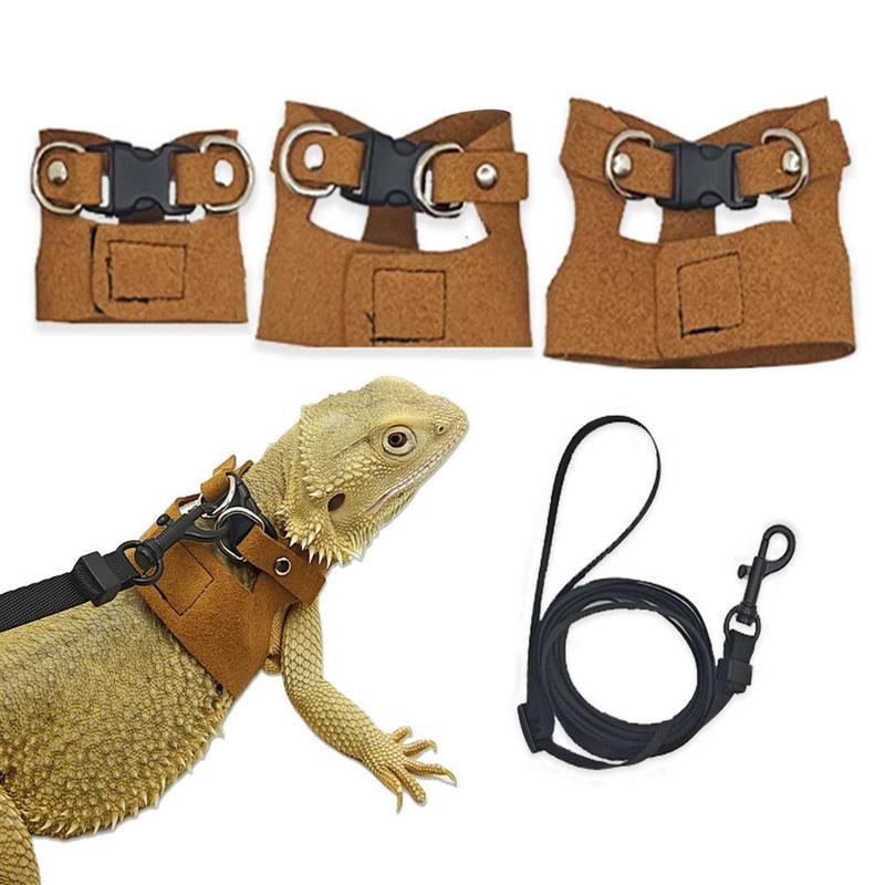 slolbut- Lizard Harness with Nylon Tape Lizard Leash Option Premium ...
