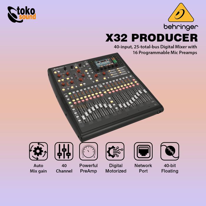 Jual BEHRINGER X32 PRODUCER Digital Mixing Console with Midas Preamps ...