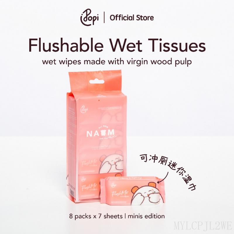 Popi Name Mini Flushable Wet Wipes | Gentle on Skin with Tea - TikTok ...