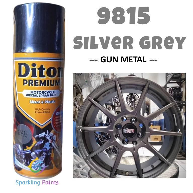 Pilox Diton Premium Silver Grey 9815 Gun Metal 400ml Perak Abu bagian ...