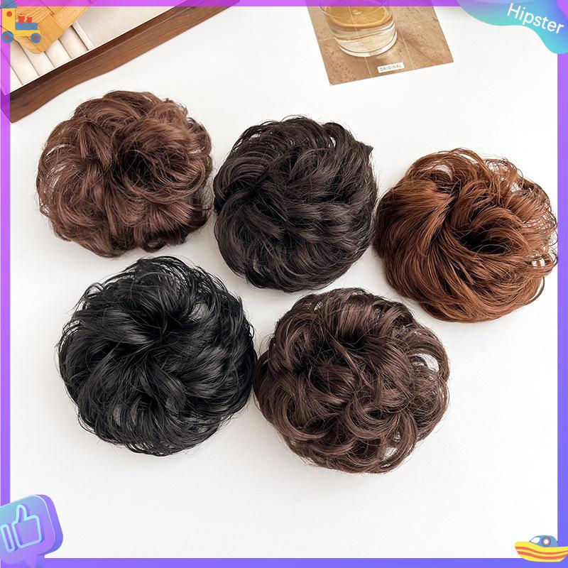 Synthetic Hair Bun Wig Ladies Ponytail Hair Extension Scrunchie ...