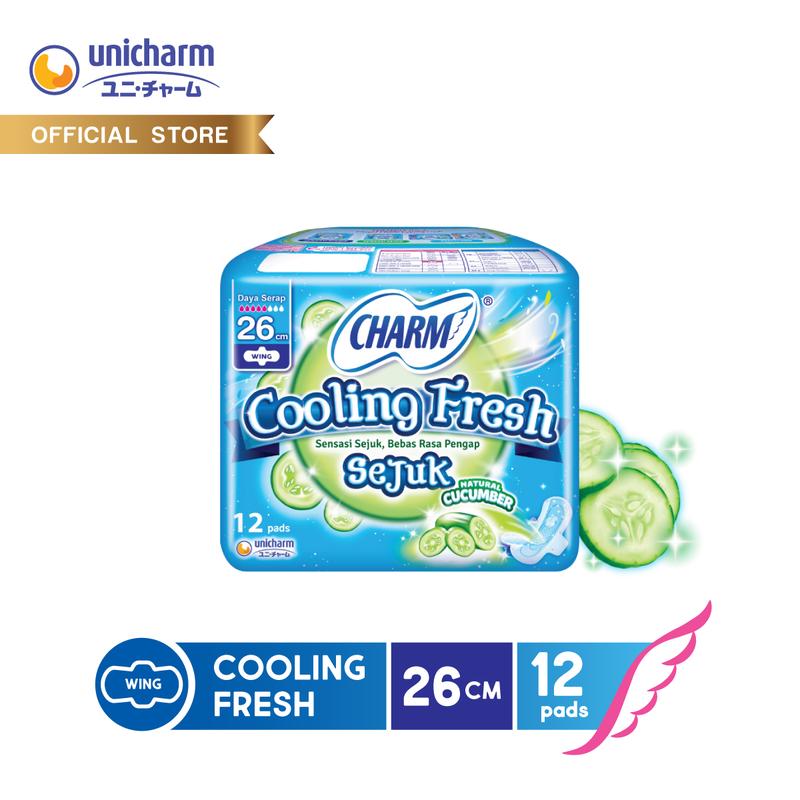 Charm Cooling Fresh Sejuk 26cm Wing 12 Pads - Shop | Tokopedia