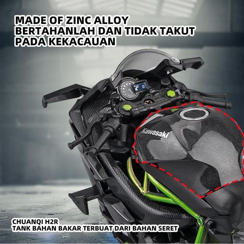 TWH 1:18 Miniatur Motor Alloy Ninja H2R & Ducati - Mainan Edukasi ...