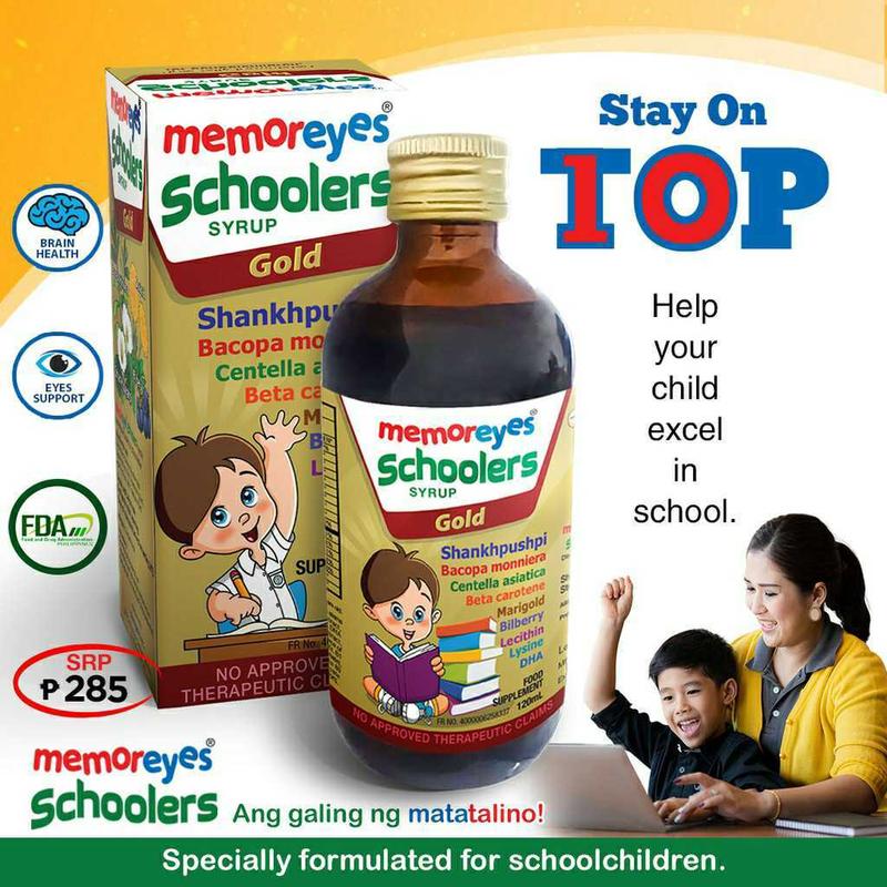 MemorEyes Schoolers Gold Syrup 120ml Brain Memory & Eye Supplement ...