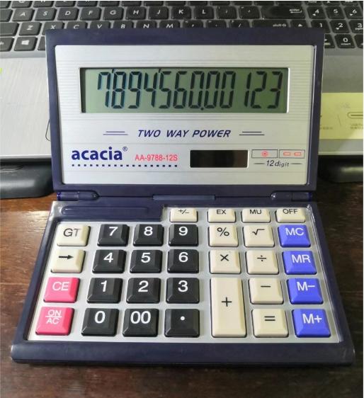 Folding flip calculator solar calculator large screen financial ...
