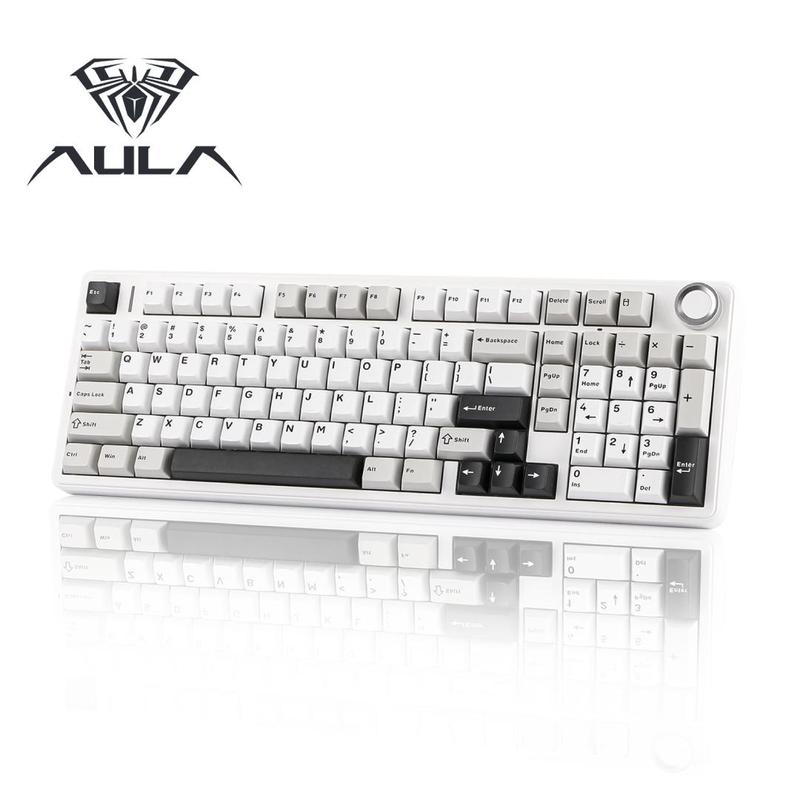 AULA F99 Pro Wireless Mechanical Keyboard with Knob, Tri-mod - TikTok Shop