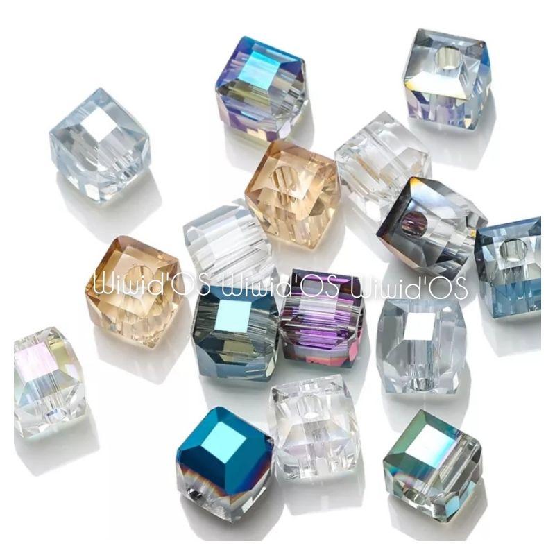 (10 biji) MANIK KRISTAL CEKO KUBUS 10 mm - Shop | Tokopedia