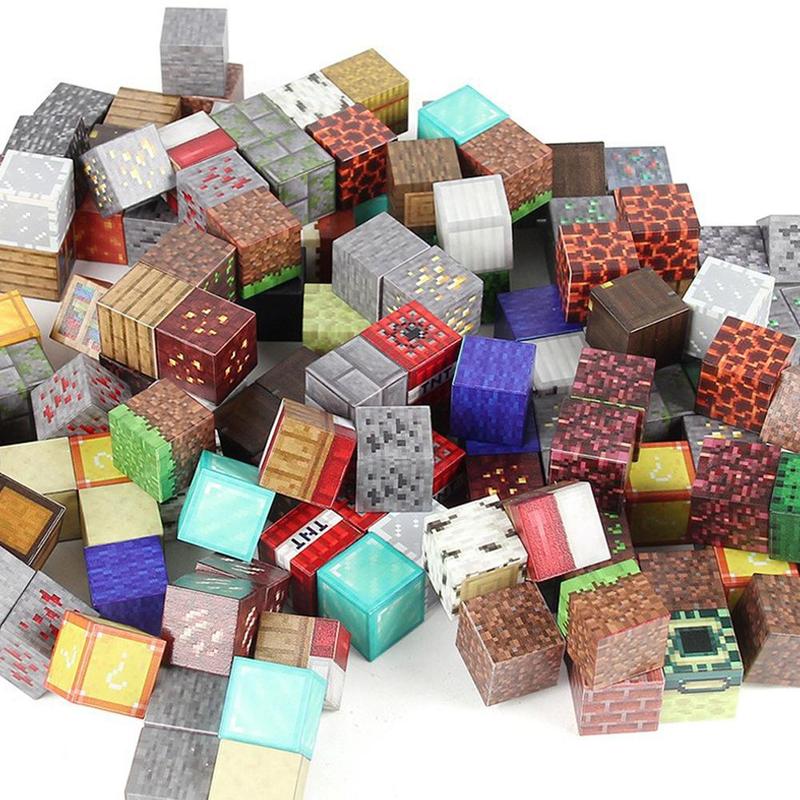 Blok Bangunan Kiub, Tema Minecraft, Magnetik, Gabungan Rawak - TikTok Shop Malaysia
