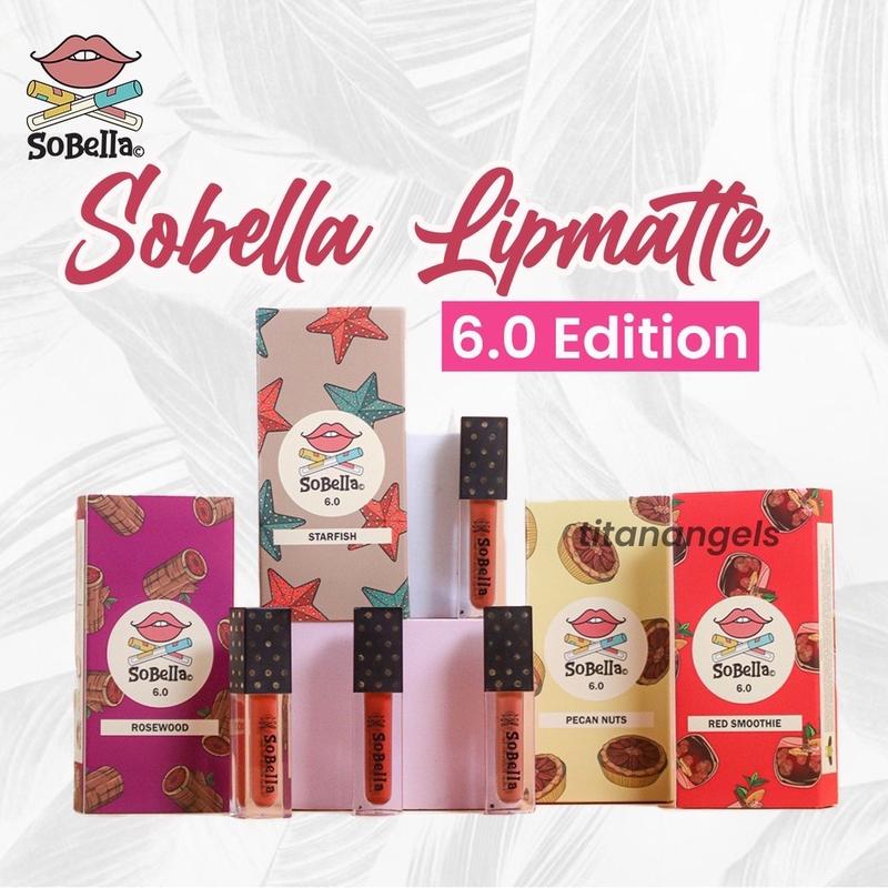 Sobella Lipmatte 6.0 Edition Lipstick Red Makeup Lipstik - TikTok Shop ...