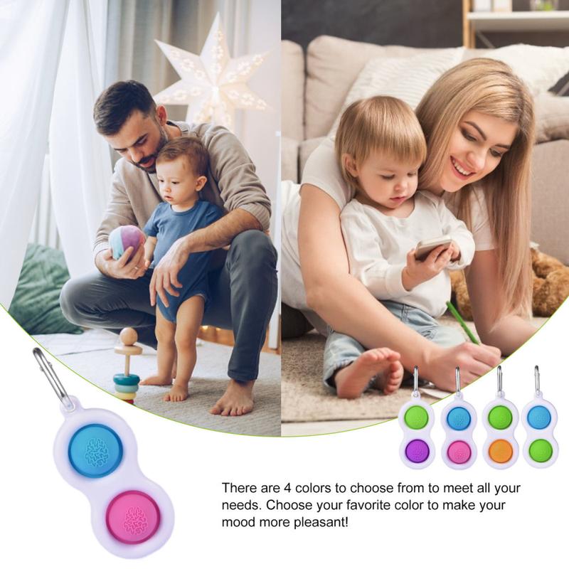Silicone Squeeze Bubble Key Chain Pressure Relieve Stress Anxiety ...
