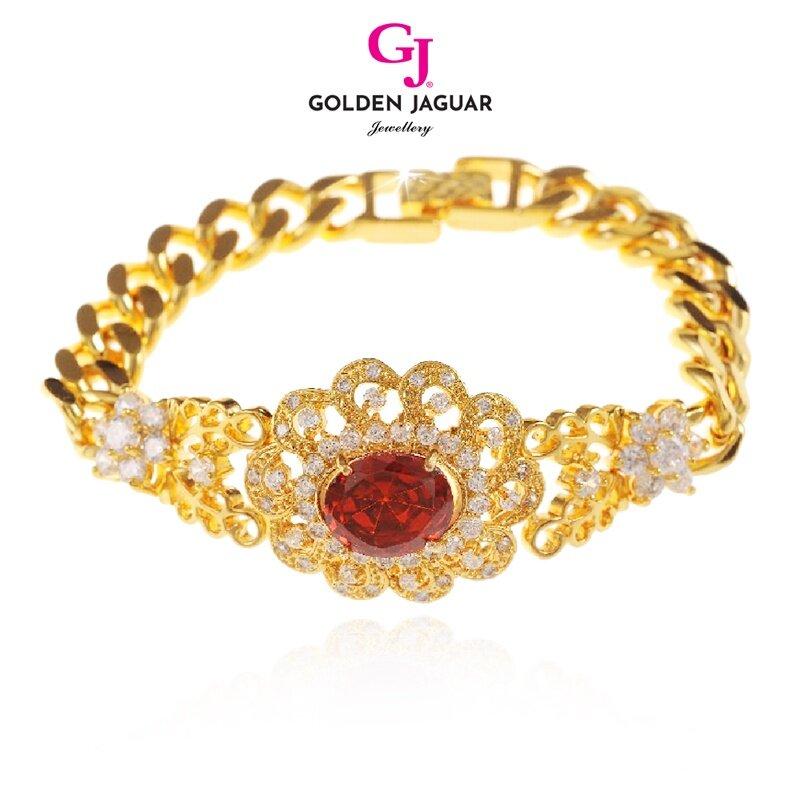GJ Jewellery Emas Bangkok Emas Korea 24k Gold Plated Bracelet Bunga ...