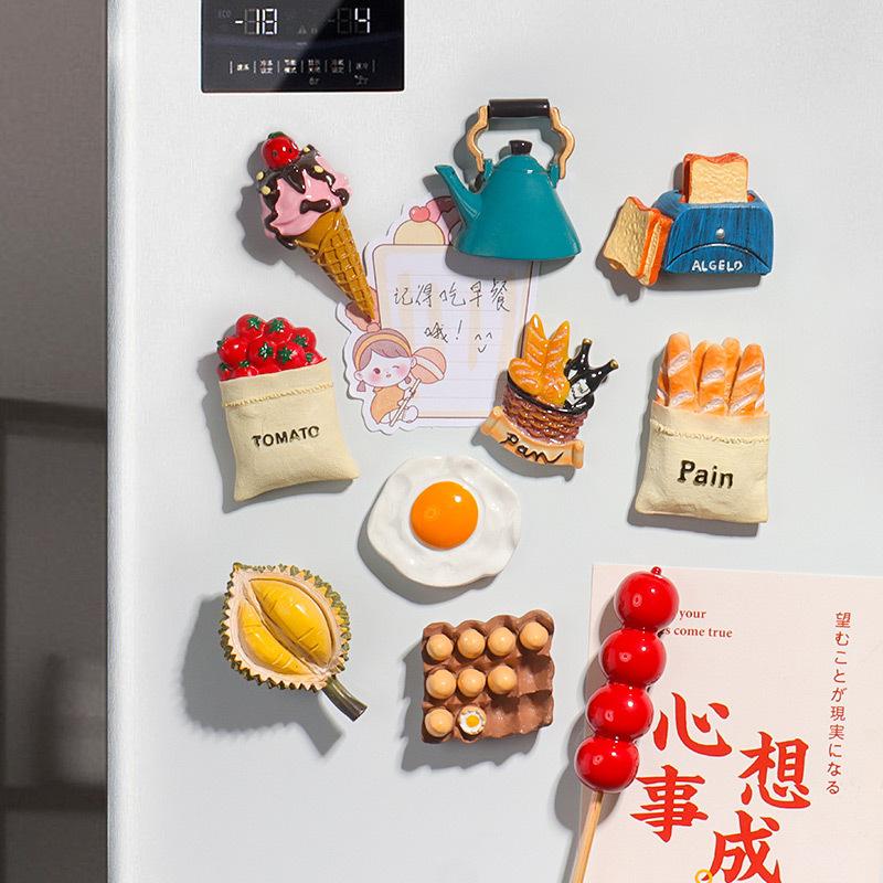 Creative 3D Refrigerator Stickers With Nordic Ins Decorative - TikTok ...