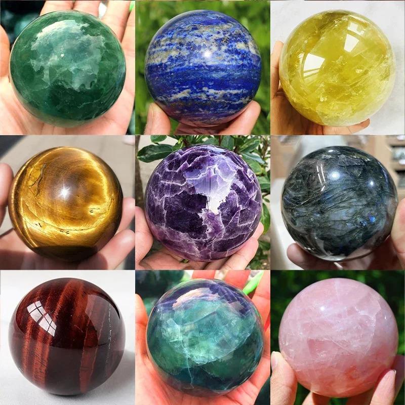 Bola Kristal Besar, Alamiah, Digilap, Bola Sfera Urut, Penyembuhan ...