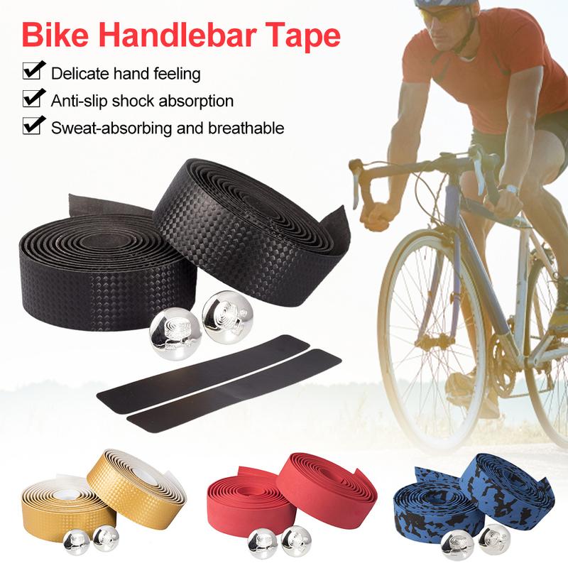 1 pair Road Bike Handlebar Wrap Handle Bar Damping Carbon Fibre ...