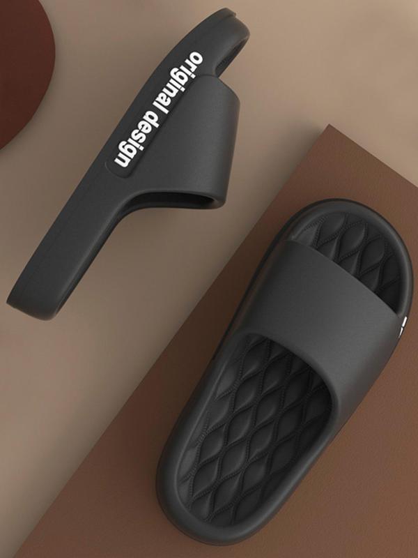 Men's Casual Plain Color Slides, 1 Pair Lightweight Non-slip - TikTok ...